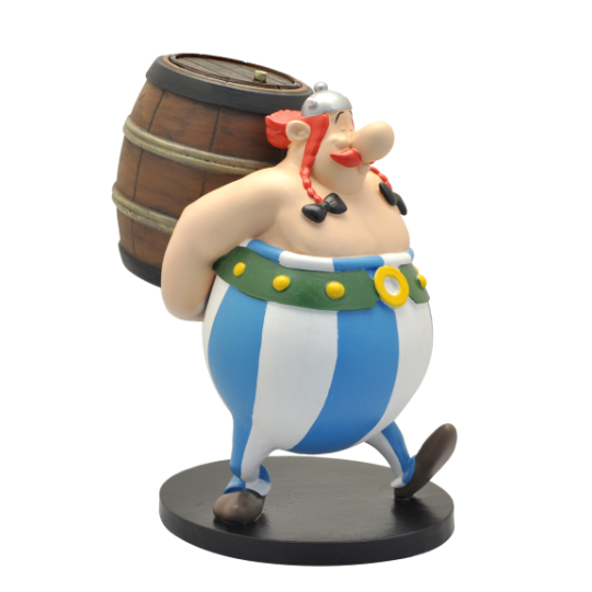 Figurine Obélix - Obélix et son tonneau